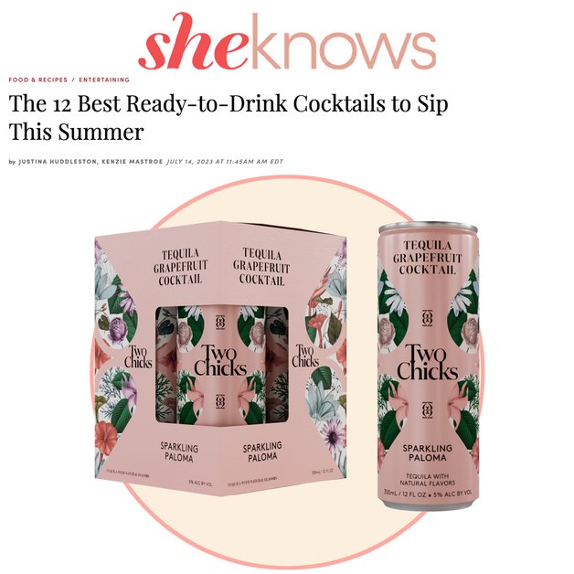 News and Events | Canned Cocktails | RTD | Ready to Drink | Two Chicks